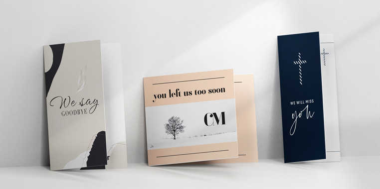 ¡Diseñe tarjetas de luto online con plantillas de diseño gratuitas!