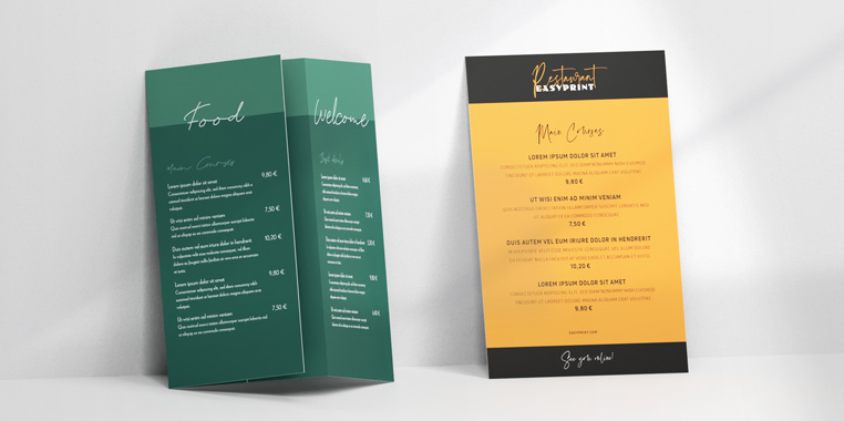 Designa Menyer online med gratis mallar!