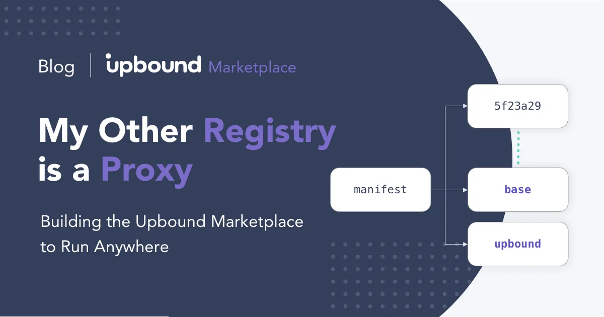 My Other Registry is a Proxy: Building the Upbound Marketplace to Run Anywhere.
