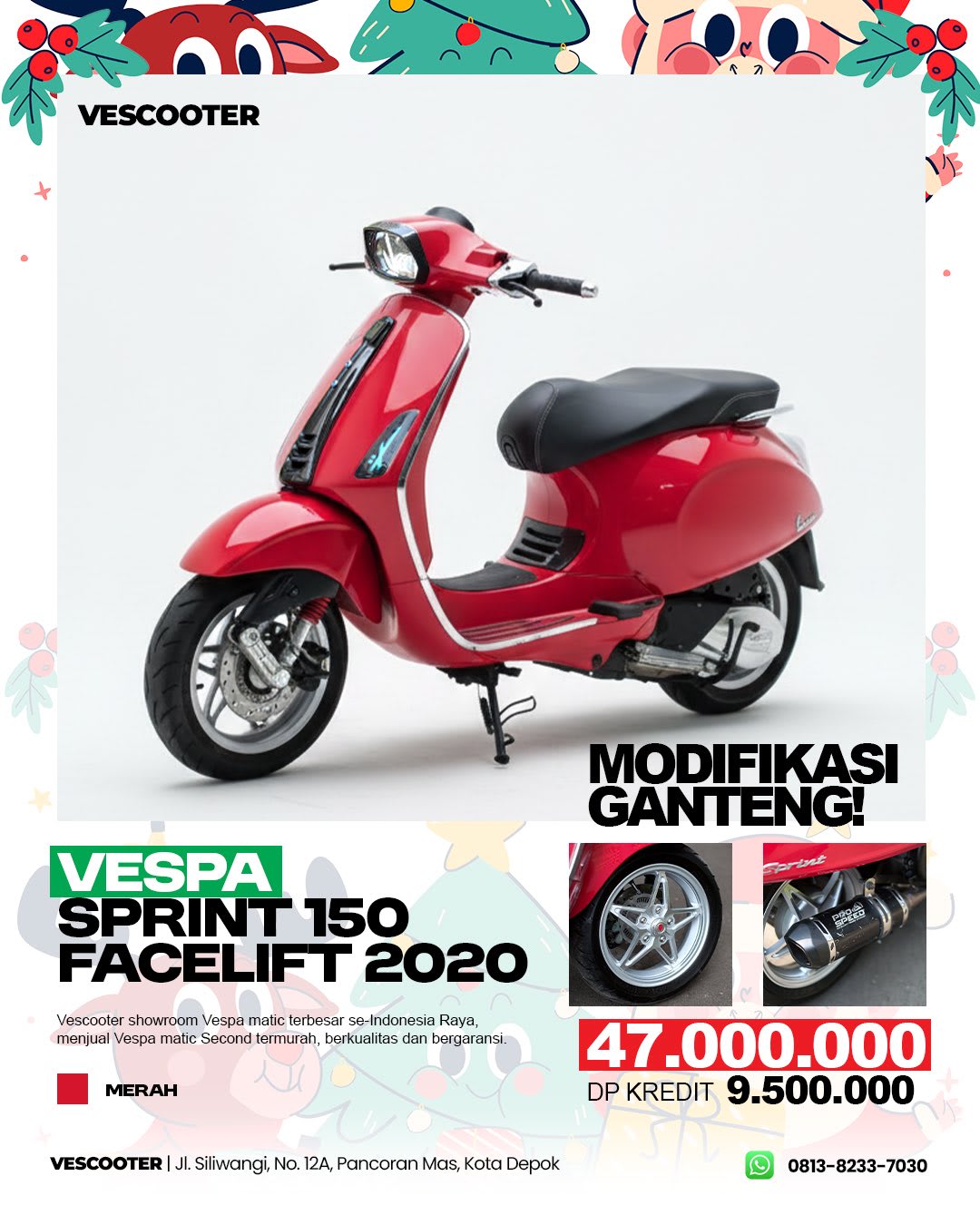 Jual Motor Bekas SPRINT 150 2020 Depok