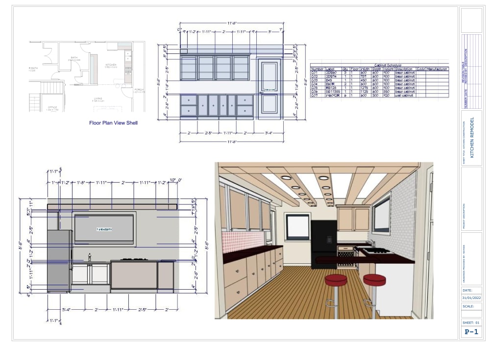 Kitchen Cabinet Design And Interior Upwork