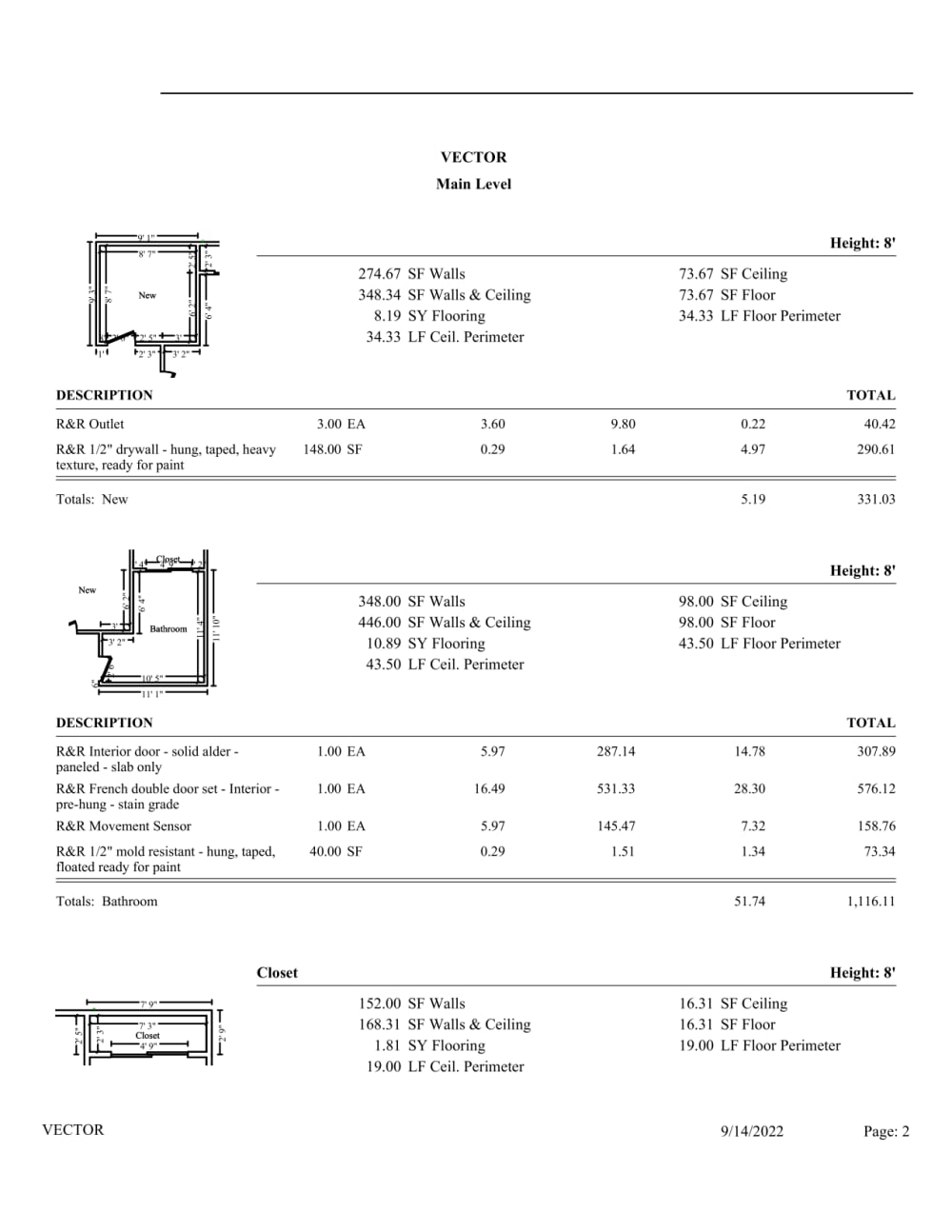 Xactimate Estimate Examples Workflow Solutions LLC
