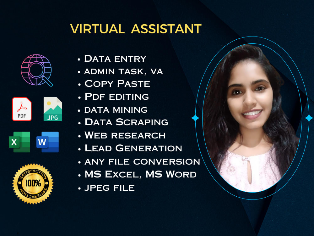 Your virtual assistant for data entry, web research, copy-paste, admin task | Upwork