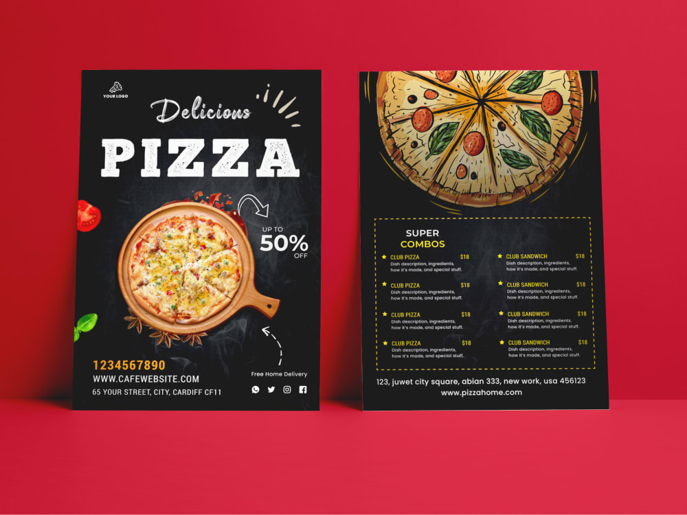 Do menu design, bifold menu, and tri-fold menu design | Upwork