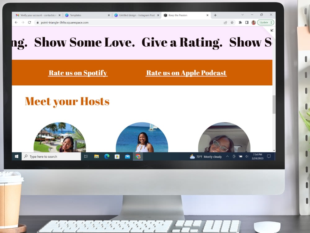 A branded, Squarespace, 4 page website that is web & mobile compatible. | Upwork