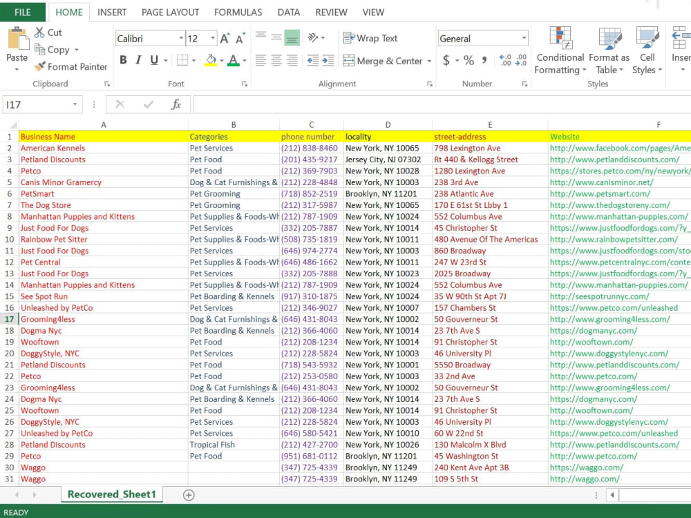 Data Entry & B2B Lead Generation | Upwork