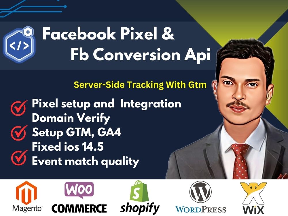 Facebook Pixel Conversion API, server-side tracking with GTM and GA4 | Upwork