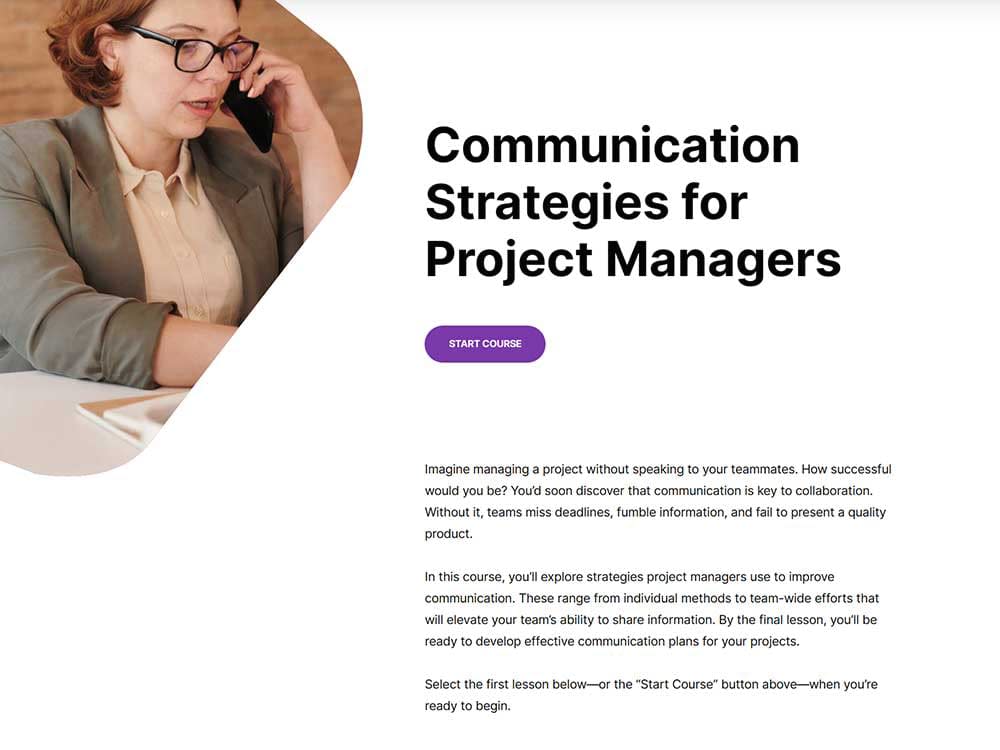 A fully developed Articulate Rise training course. | Upwork