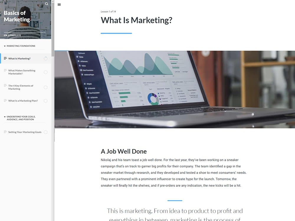 A fully developed Articulate Rise training course. | Upwork