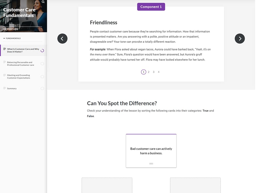 A fully developed Articulate Rise training course. | Upwork