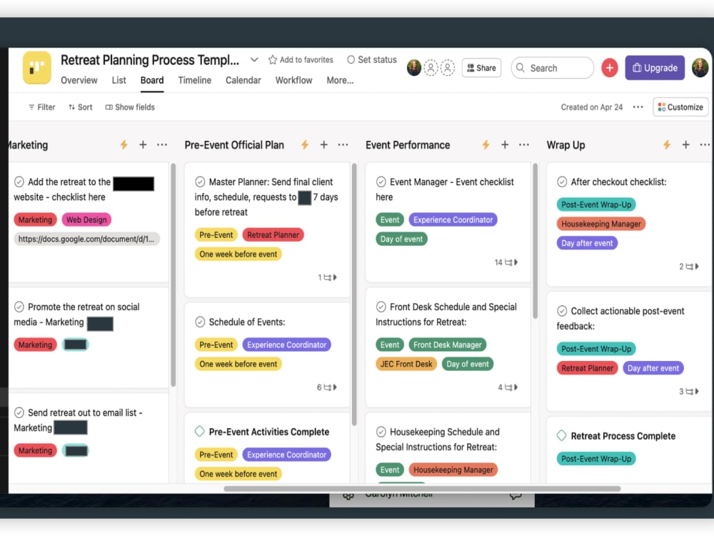 Set up of Asana Workspace with custom project workflow and consulting | Upwork