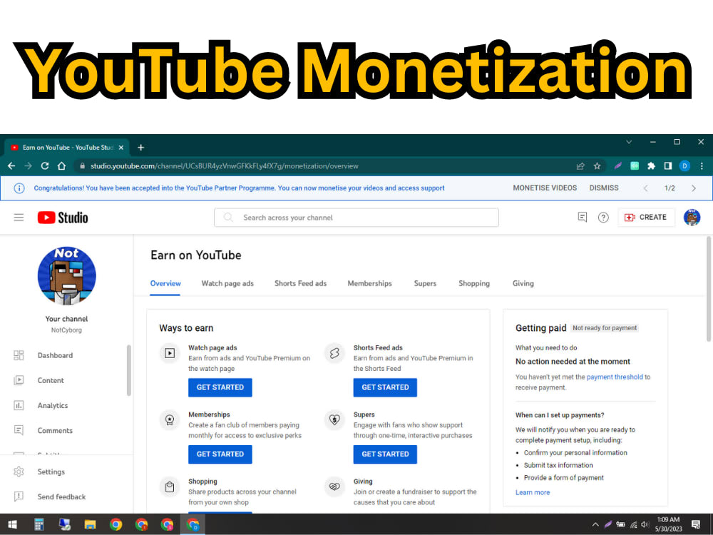 Monetization of Your YouTube Channel For Passive Income | Upwork