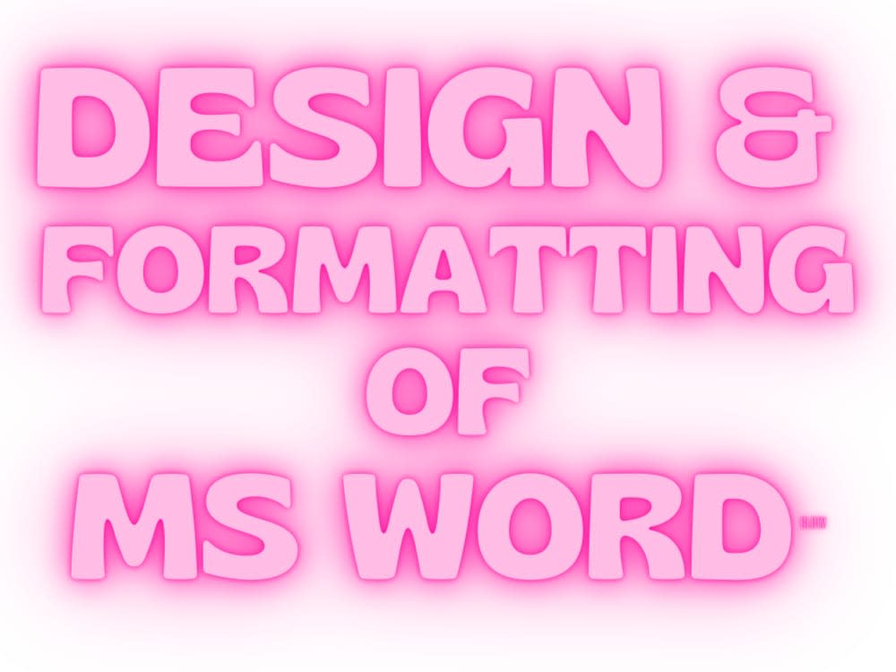 MS Word formatting and design| Image/ picture to text into Microsoft ...