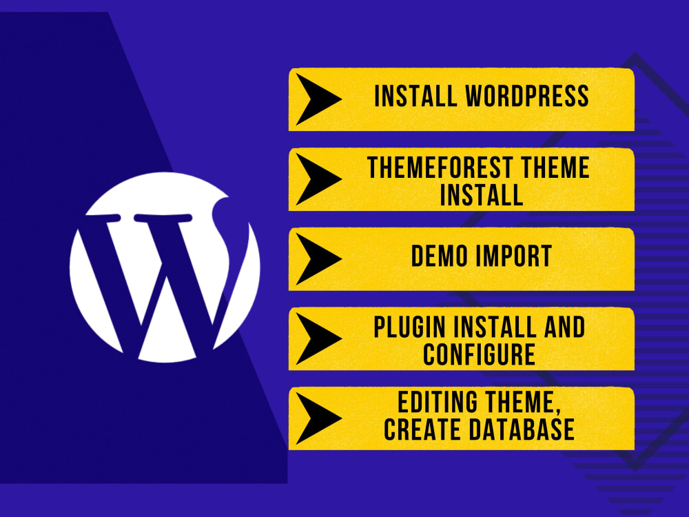 To Install Wordpress Setup Theme Demo Import Do Customization Upwork
