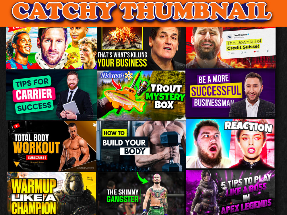 Professional Striking YouTube Thumbnail Design Boost Your Channel's ...