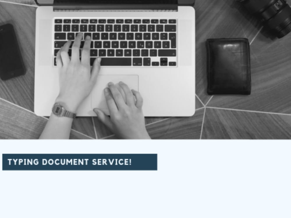 A fast typing document | Upwork