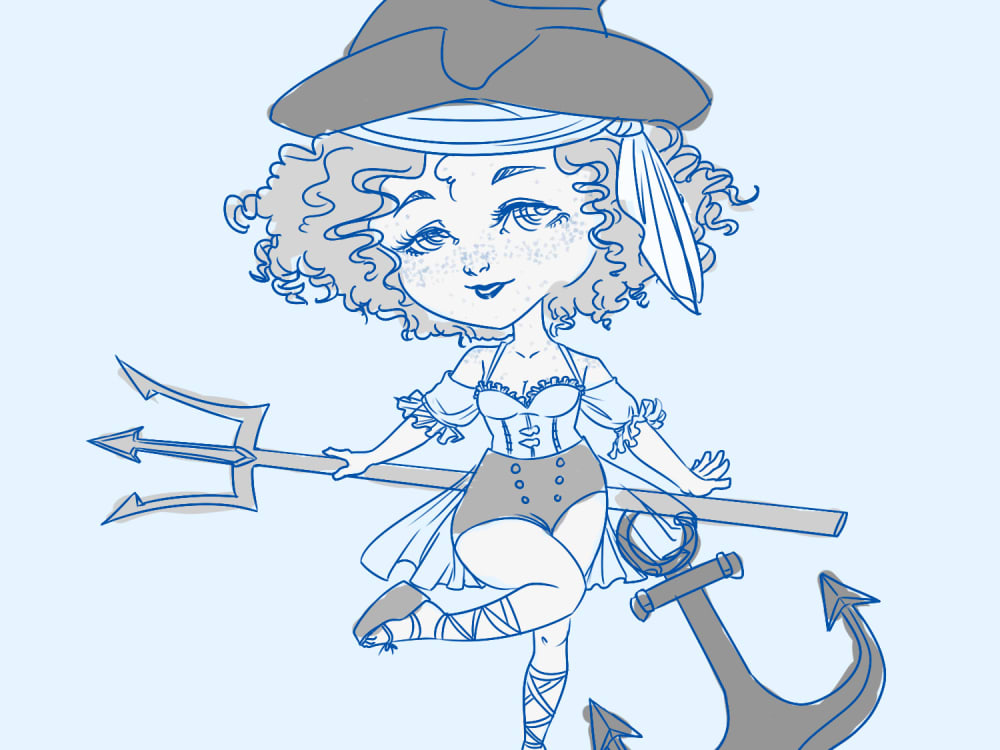 A fun, adorable chibi style full body illustration | Upwork