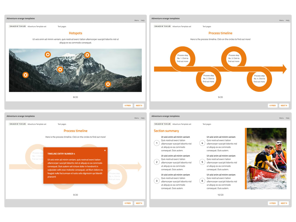 An engaging template in Articulate Storyline for your future projects ...