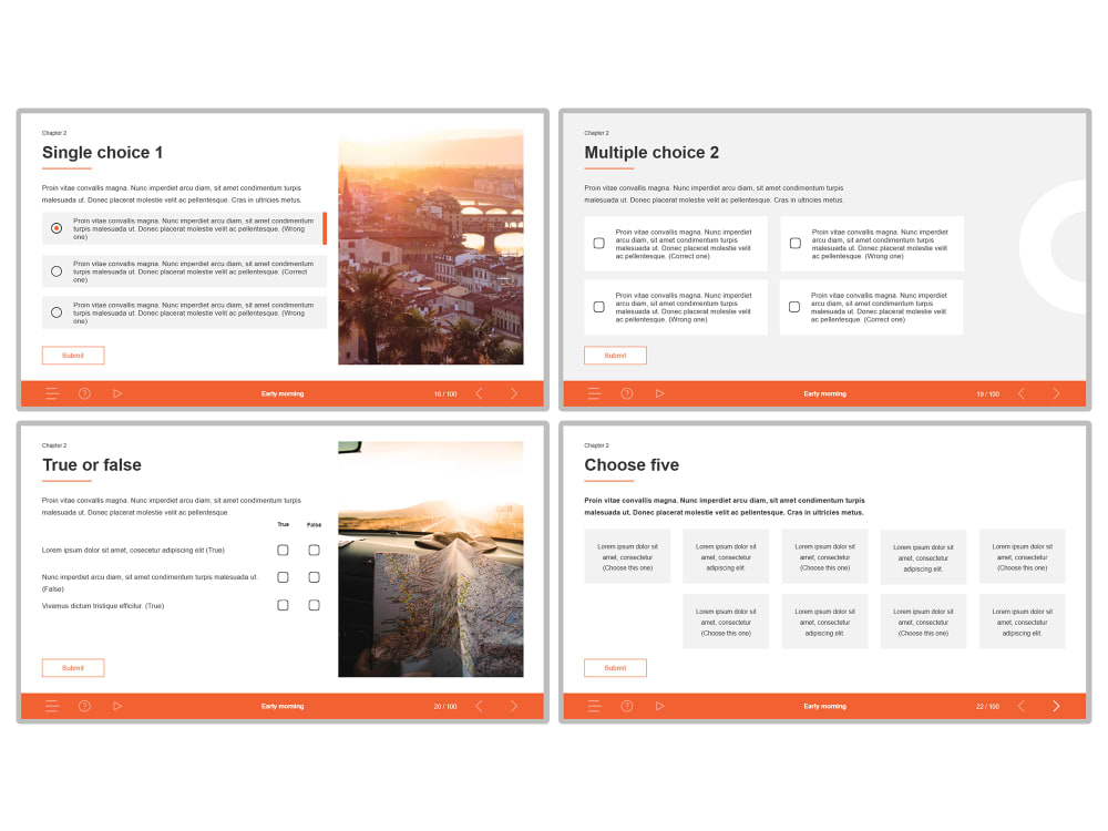 An engaging template in Articulate Storyline for your future projects ...