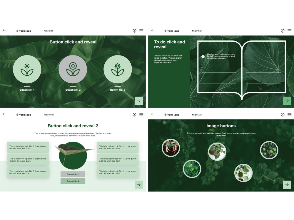 An engaging template in Articulate Storyline for your future projects ...