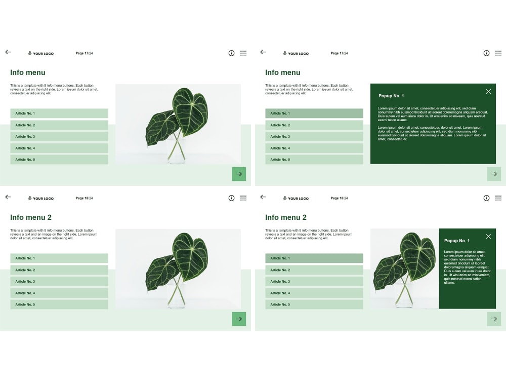 An engaging template in Articulate Storyline for your future projects ...