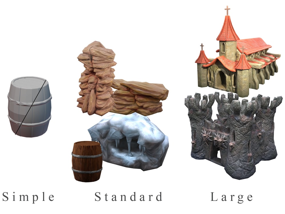 A stylized low poly model with hand-drawn textures | Upwork