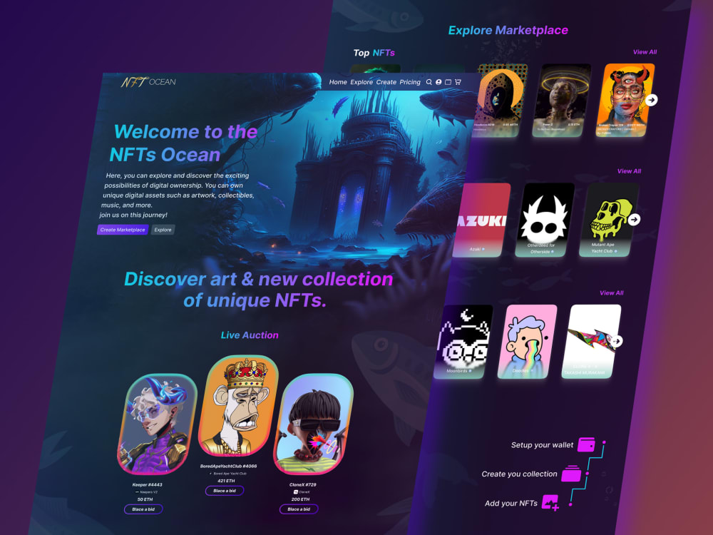 Web or mobile app UI UX design and interactive prototype | Upwork
