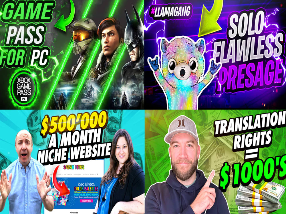Eye-catchy thumbnail designs for YouTube | Upwork