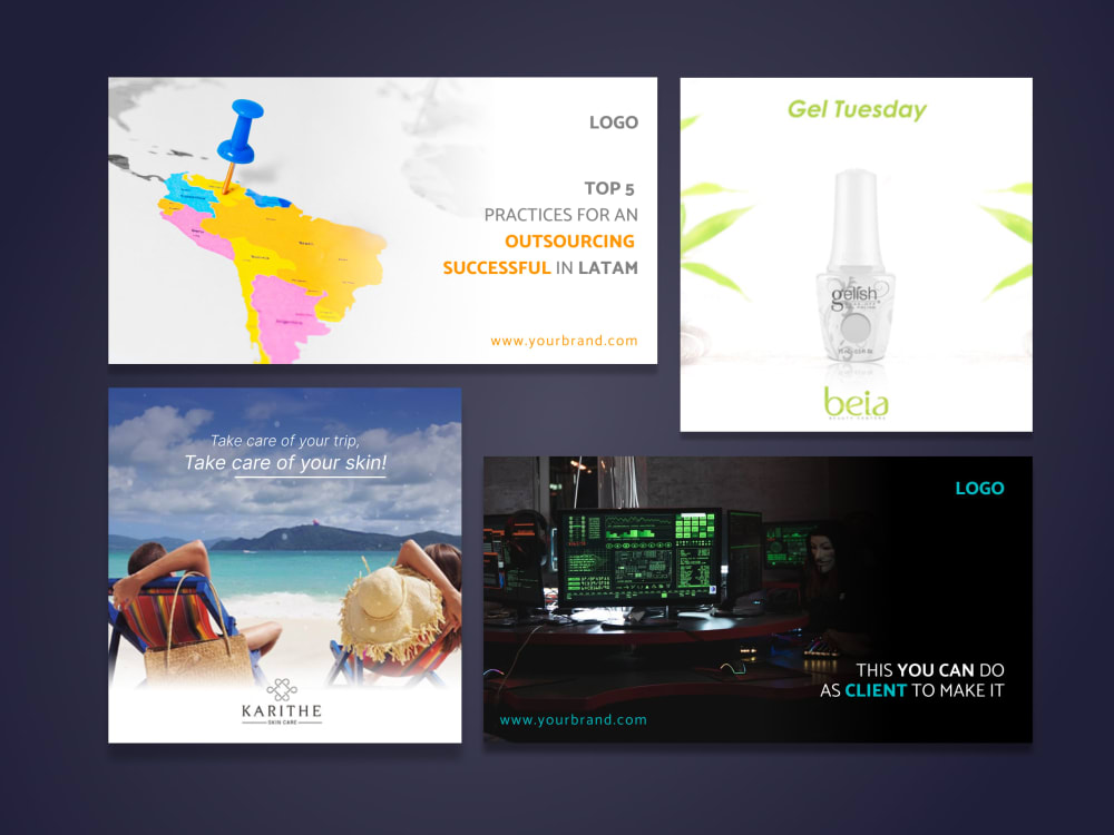 A Minimalist Banners Ads | Upwork