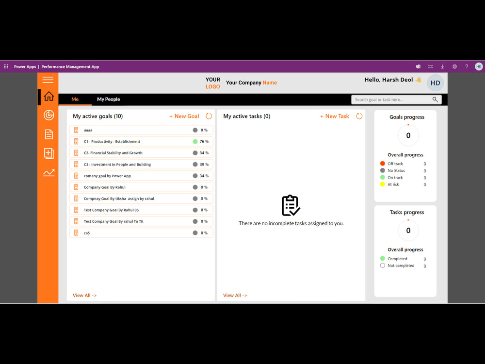 Performance management Power apps canvas app for employee performance ...