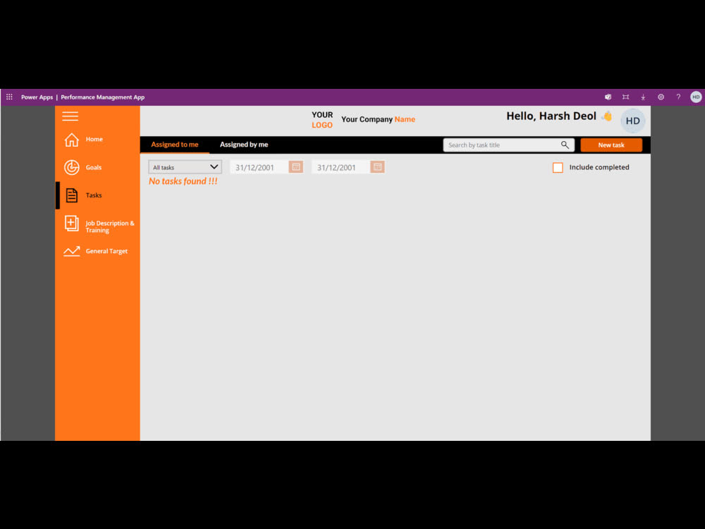 Performance management Power apps canvas app for employee performance ...