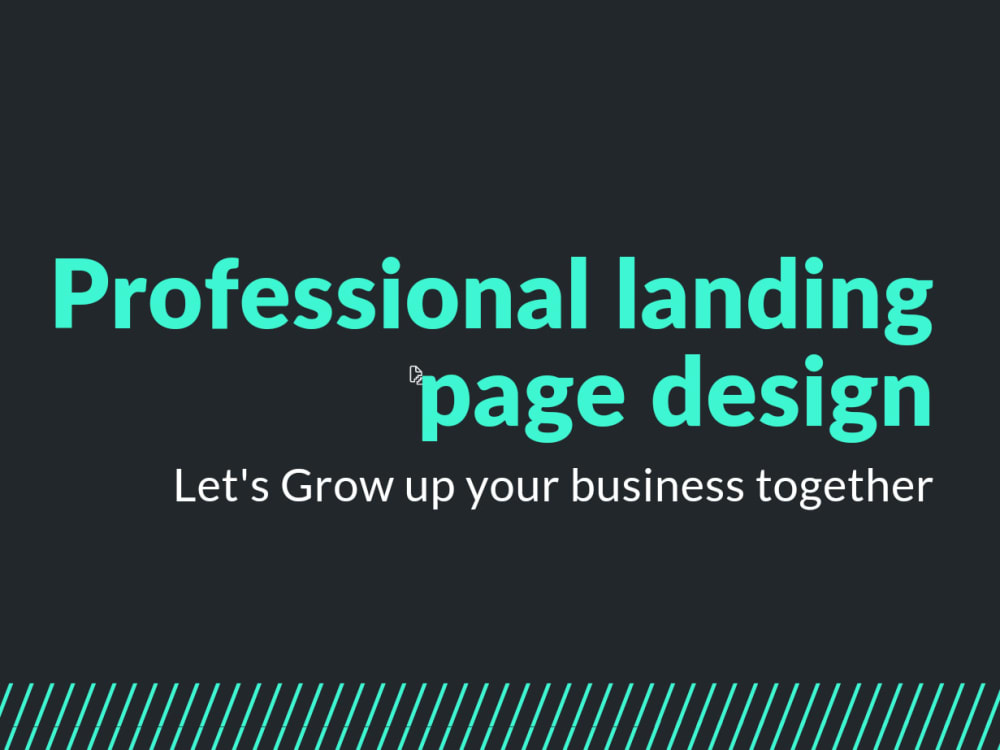 A custom professional landing page website | Upwork