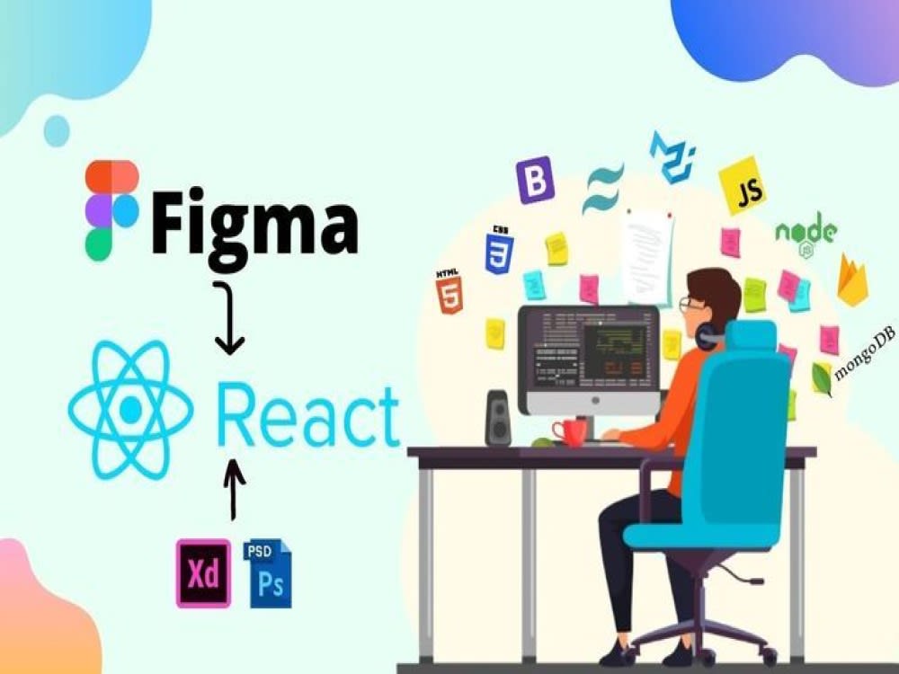 Convert Figma, Xd, Psd designs to React.Js | Upwork Convert Figma, Xd, Psd designs to React.Js | Upwork