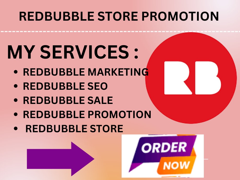 Organic promotion for Redbubble store,Ebay to reach your target ...