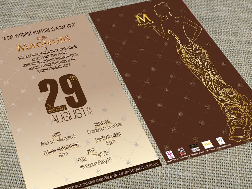 Creatively designed invitation card | Upwork