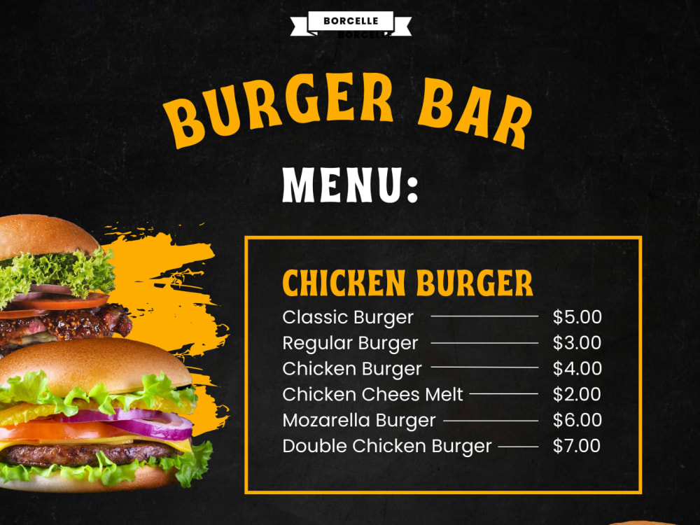 A professional MENU CARD for your resturant , bar , hotels etc | Upwork