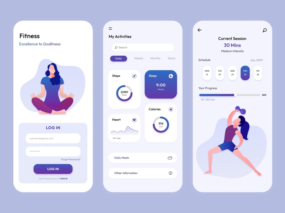 A modern Mobile app and web design. | Upwork