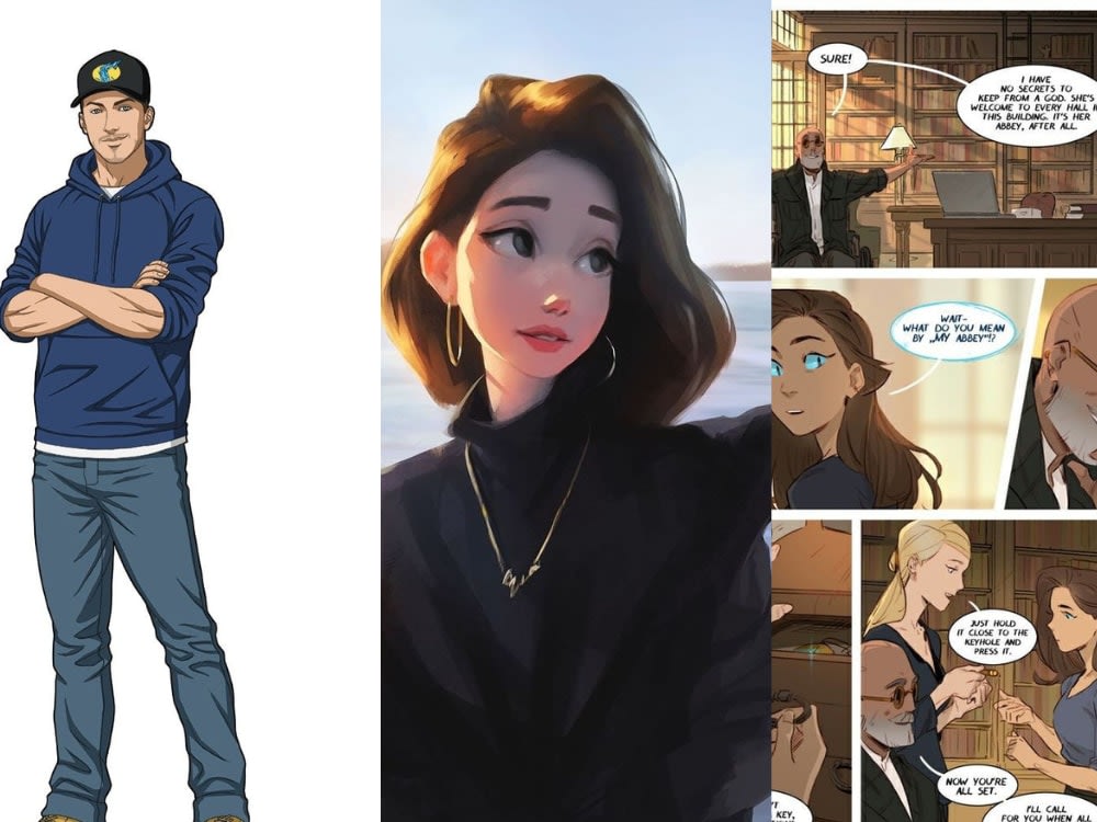 A storyboard of anime, manga, comic page, webcomic, graphic novel for ...