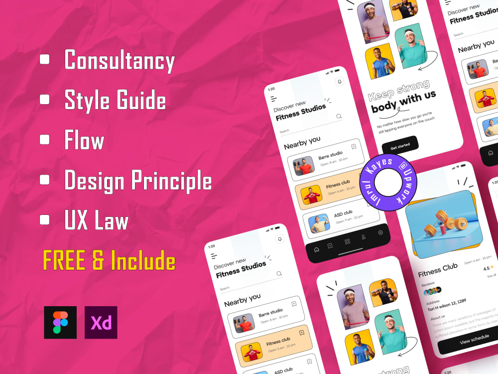 Mobile app design, app design, app ui ux design in figma | Upwork