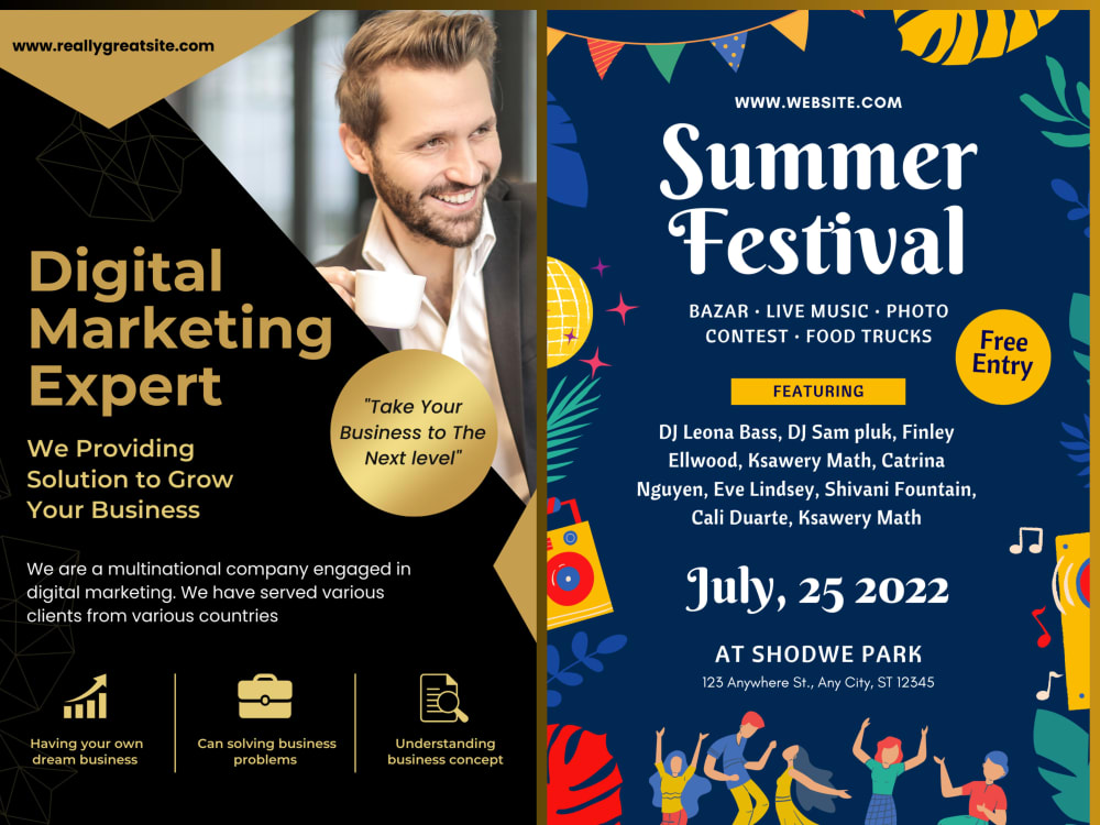 Amazing and Eye Catchy Flyer Design in 12 hours | Upwork