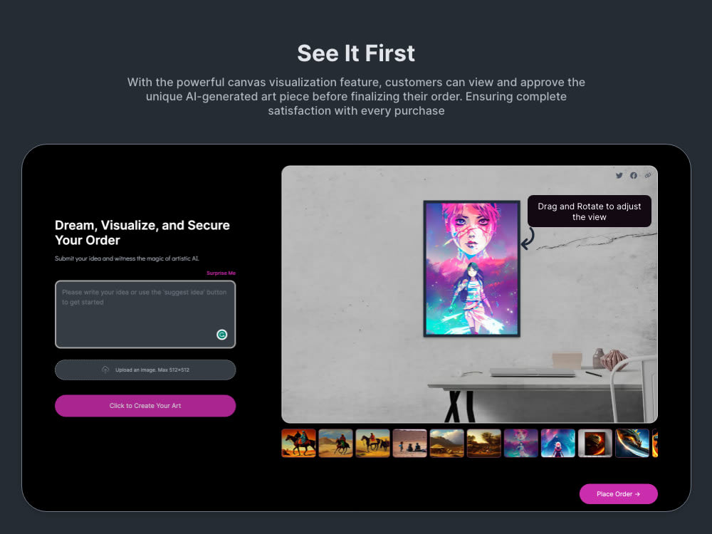 Stable Diffusion based Online Store or a Web App | Print On Demand | Upwork