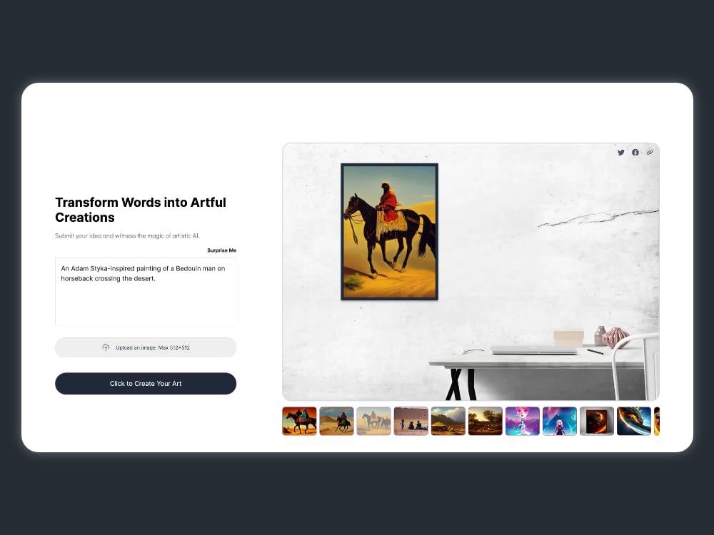 Stable Diffusion based Online Store or a Web App | Print On Demand | Upwork