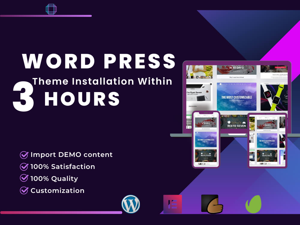 WordPress Development with Theme Setup | WP Theme Install & Customization | Upwork