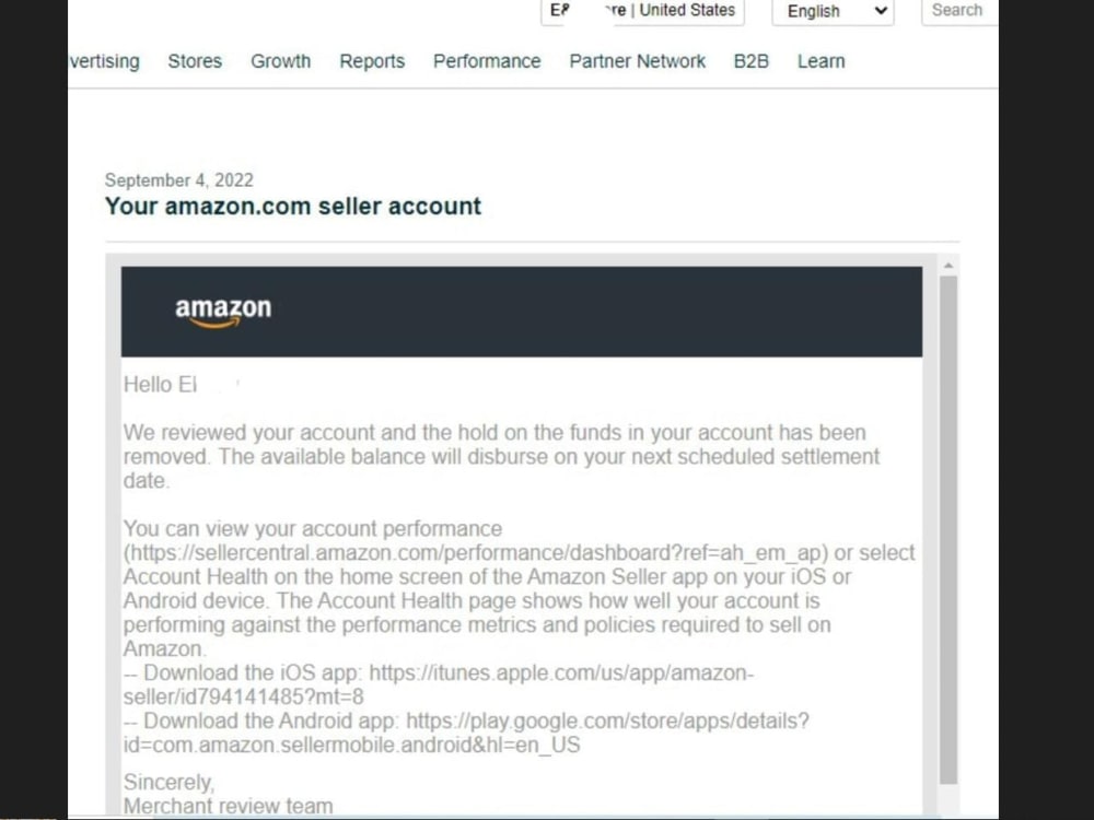 Amazon account reinstatement and Funds Disbursement Services | Appeal ...