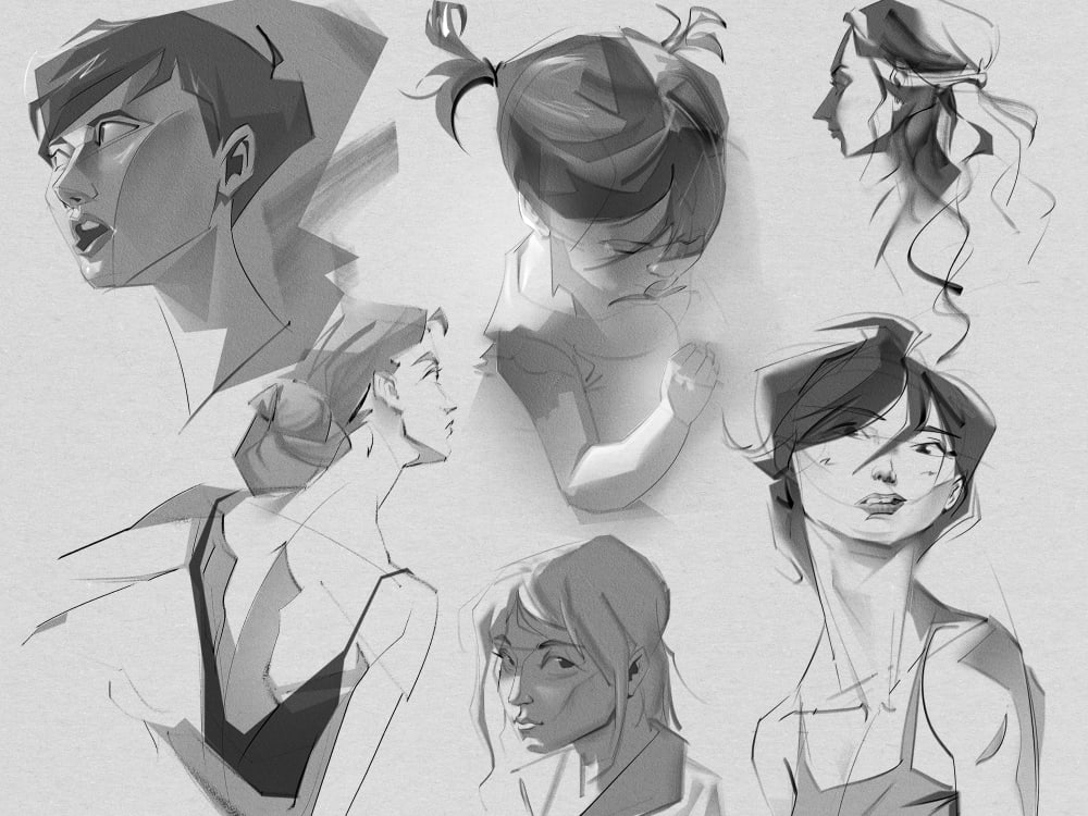 A portrait/bust/body sketch in my sketch style | Upwork