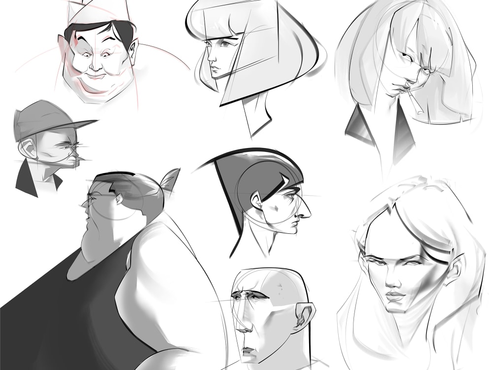 A portrait/bust/body sketch in my sketch style | Upwork