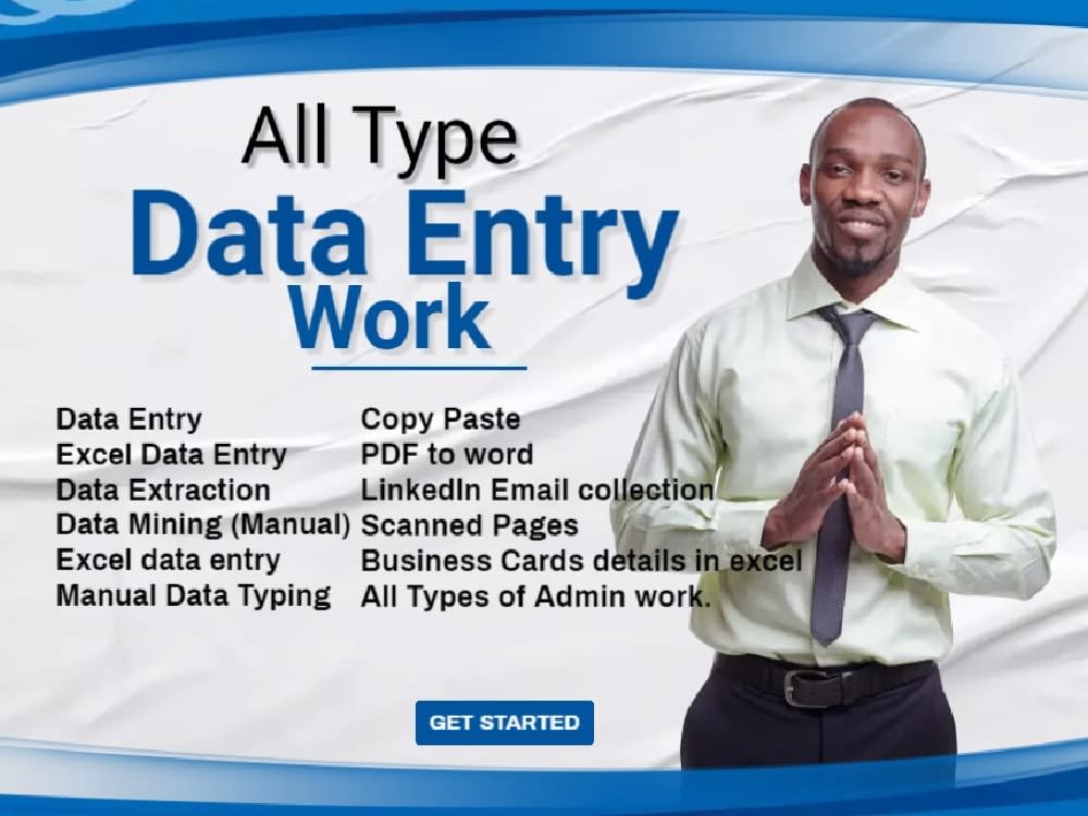 Your data entry services | Upwork