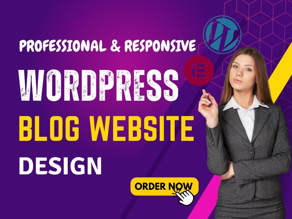 Build responsive WordPress blog website design for your business | Upwork