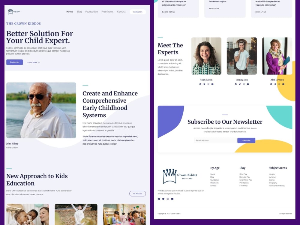 Build responsive WordPress blog website design for your business | Upwork