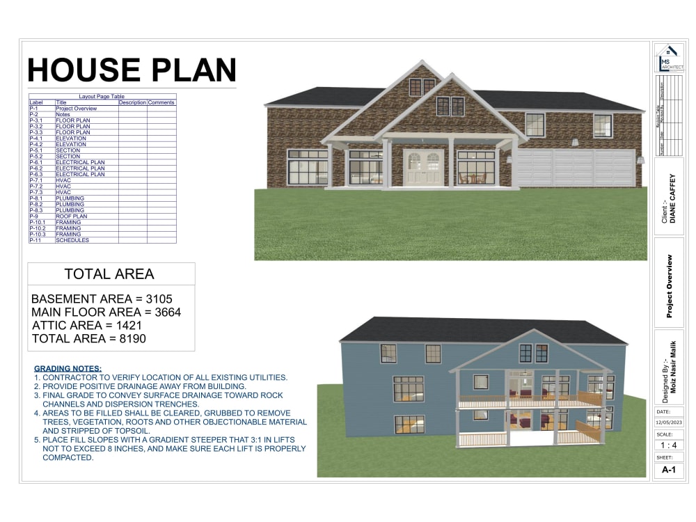 Architectural blueprints drawing for city permit or construction | Upwork